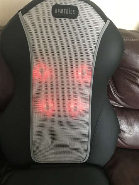 Freelywheely Homedics Quad Roller Massage Cushionseat With Heat