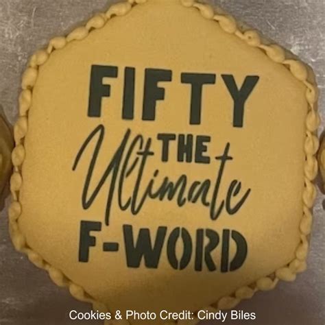 Forty the Ultimate F Word Stencil for Cookies