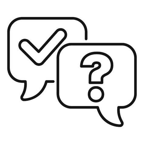 premium vector question and answer speech bubbles showing solving