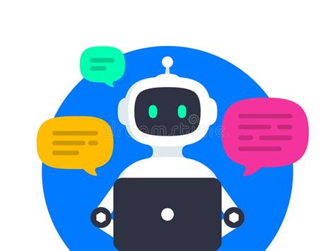 Chatbot With Speech Bubbles Concept Stock Vector Illustration Of Smart Help 323743153