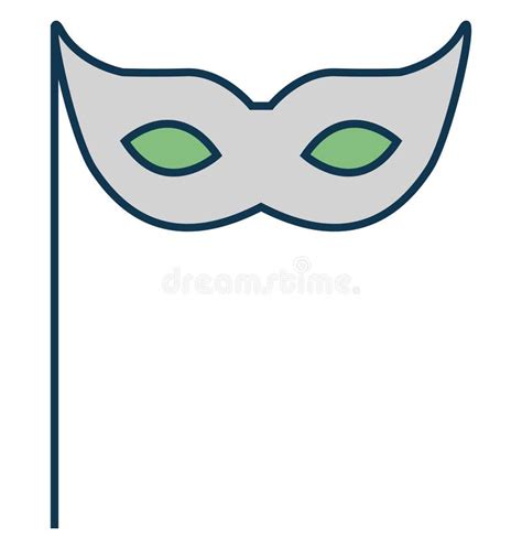 Carnival Mask Or Theater Mask Vector Icon Stock Vector Illustration