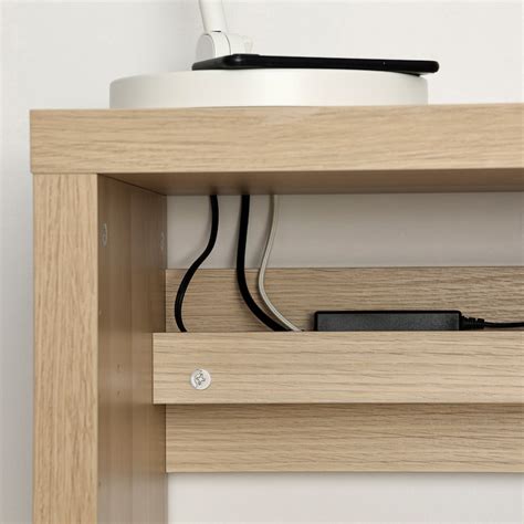 Kallax Eldberget Desk And Chair White Stained Oak Effect Dark Gray