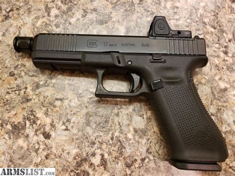 Armslist For Sale Wts Gen5 Glock 17 Mos W Griffin Threaded Barrel