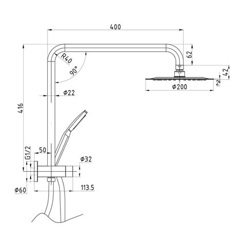 Morgan Twin Shower System Dual Shower Rail Combo Set Sunlight Bathrooms