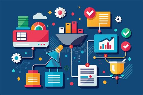Colorful Graphic Illustrates Customizable Data Extraction Processes Featuring Charts Diagrams
