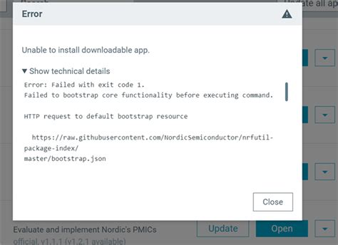 The Npm Powerup Tool Cannot Be Updated Nordic Qanda Nordic Devzone Nordic Devzone