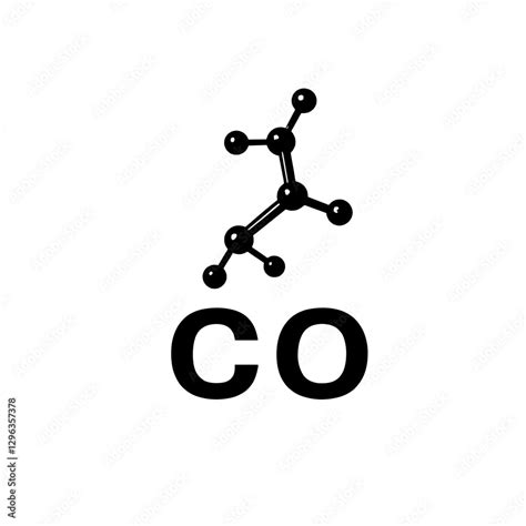 An Illustration Featuring A Black Carbon Dioxide Molecule Silhouette