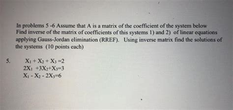 solved in problems 5 6 assume that a is a matrix of the