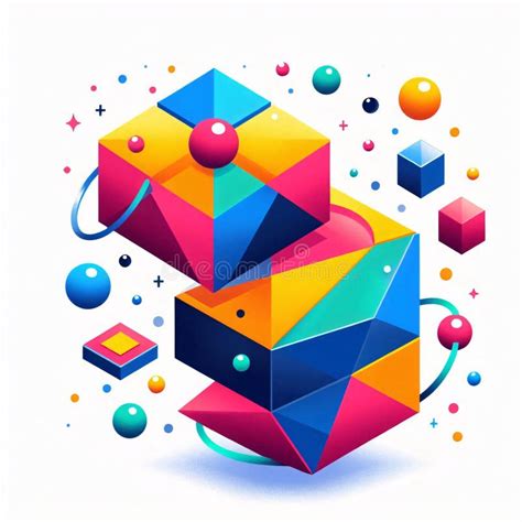 Geometric Sequences Exponential Generative Ai For Illustratio Stock