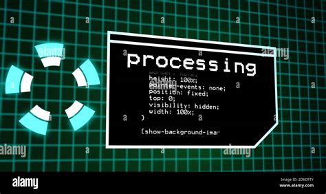 Programing Coding Process On Terminal Control Panel Data Processing