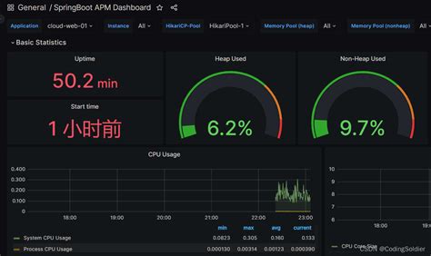 搭建 prometheus grafana springboot3 监控