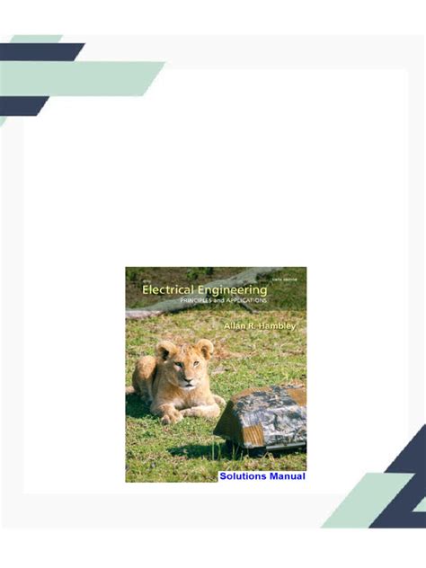Electrical Engineering Principlesand Applications 6th Edition Hambley