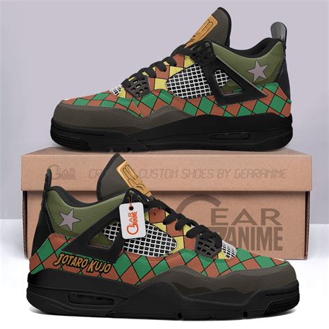 Jotaro Kujo Jordan 4 Sneakers Anime Personalized Shoes Jd404 We Sell