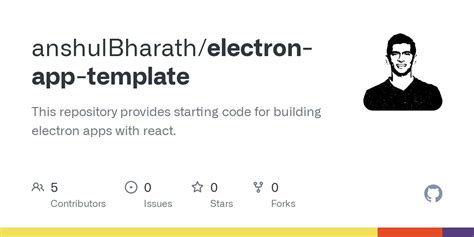 GitHub AnshulBharath Electron App Template This Repository Provides Starting Code For