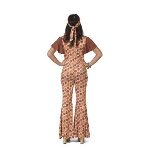 Combinaison Disco Pattes D Eph Marron Pour Femme