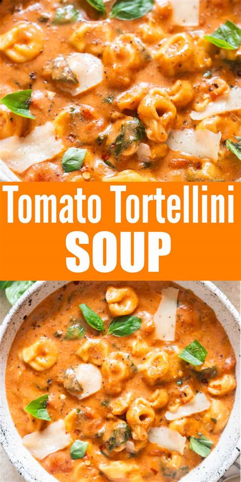 Quick Creamy Tomato Tortellini Soup Curry Trail
