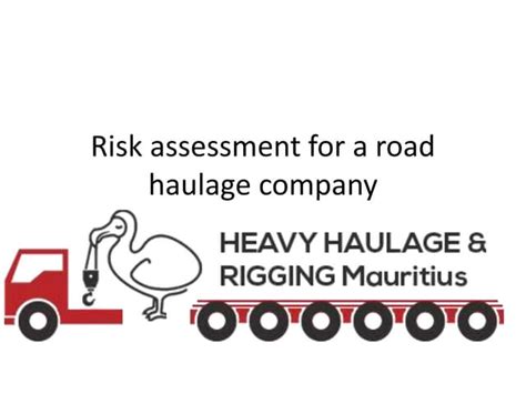 Risk Assessment In A Workplace Transport Risk Assessment For A Road