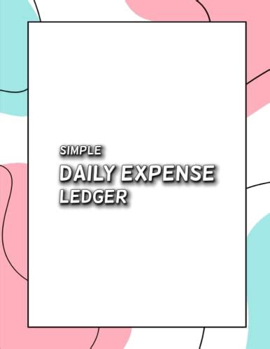 Simple Daily Expense Ledger Income And Expense Log Journal Pages Large Print Matt