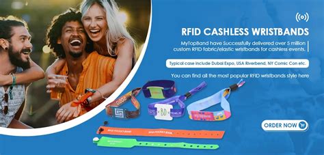 Woven RFID Tag Bracelet Event RFID Wristbands Wholesale