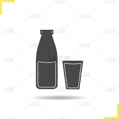 牛奶瓶和玻璃图标