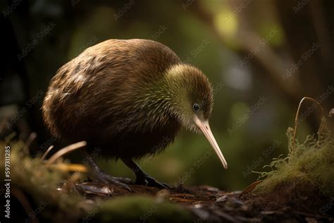 Kiwi New Zealand Flightless Bird Native To New Zealand With A