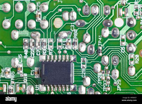 Electronic Integrated Circuitry Macro Detail Technology Background