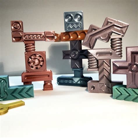 3d Printable Robot Blocks Volume 1 By Jacob Surovsky