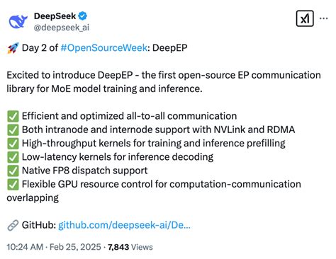 一文详解：deepseek 第二天开源的 Deepep 每时ai