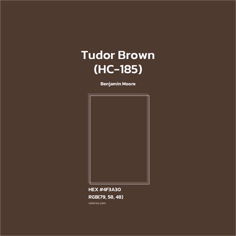 Tudor Brown Hc 185 Complementary Or Opposite Color Name And Code 4f3a30