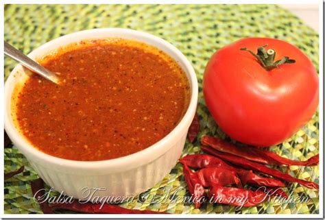 Taqueria Style Salsa Recipe Receta De Salsa Taquera
