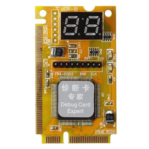 Mini Pcipci E Lpc Tester Diagnostic Debug Card Adapter For Notebook