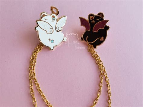 Angie And Devon Frog Enamel Pins