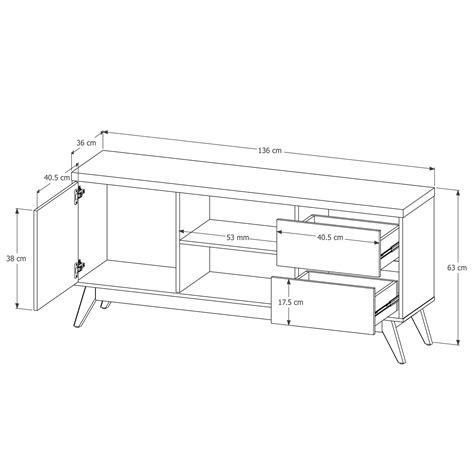 Rack Para Sala Estar Berlim Para Tv Até 55 Polegadasbranco Madeiramadeira