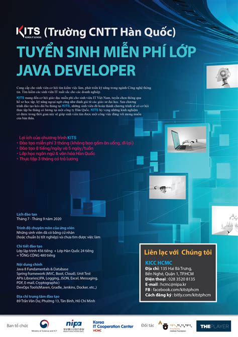 Trường CNTT Hàn Quốc tuyển sinh miễn phí lớp Java Developer