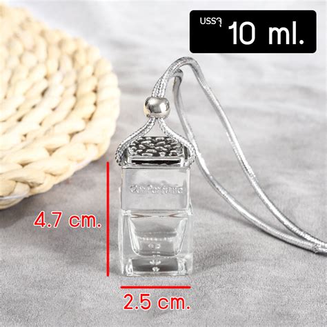 ขวดแก้ว แบบใส ใส่น้ำหอม แบบแขวน ขนาด 6 10 Ml