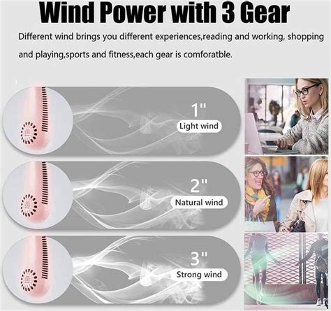 AWH Hanging Neck Fan Bladeless, Portable Hands Free Neck Fan ...