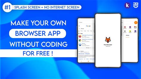 1 Make Your Own Browser App For Free Without Coding Splash No