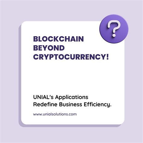 Blockchain Beyond Cryptocurrency Unial Solutions Medium