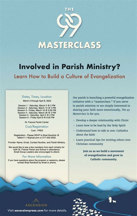 Join The 99 Masterclass Starts March 5th St Francis Solanus
