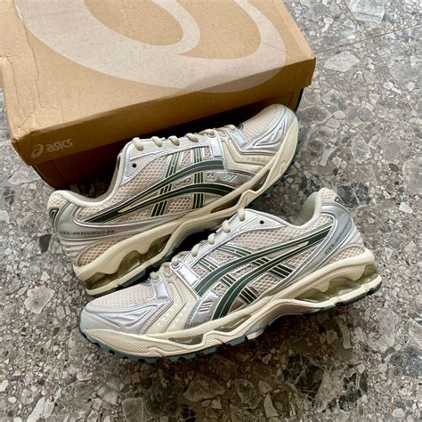 Jual Asics Gel Kayano 14 Birch Dark Pewter 100 Original Shopee