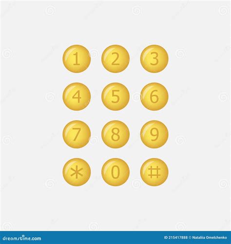 Telephone Keypad Outline Vector Icon Thin Line Black Telephone Keypad