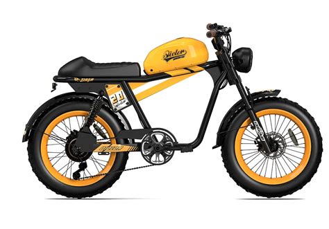 Tiger Retro Electric Bike Cafe Racer Style Long Range Ebike Qiolor