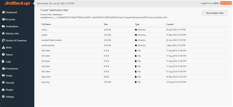 Destinations Overview — Jetbackup 5 Documentation Documentation