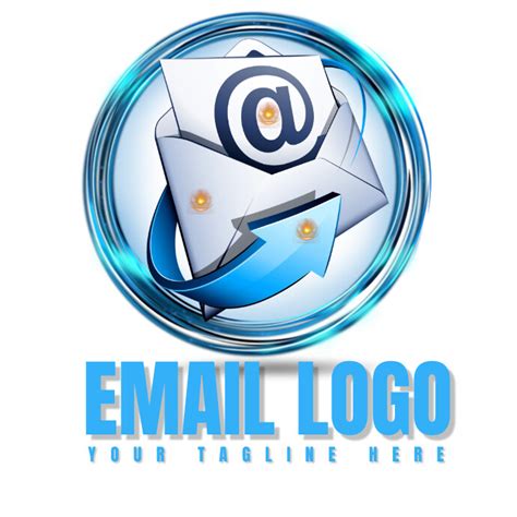 White Abstract Email Logo Logo Template Postermywall