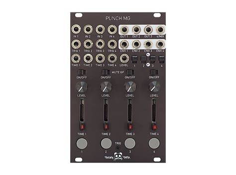 Patching Panda Punch MG Quad VCA Decay With Mute Group Reverb