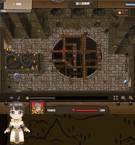 网易官方极客战记codecombat攻略 地牢 敌人的陷阱enemy mine 航行学园