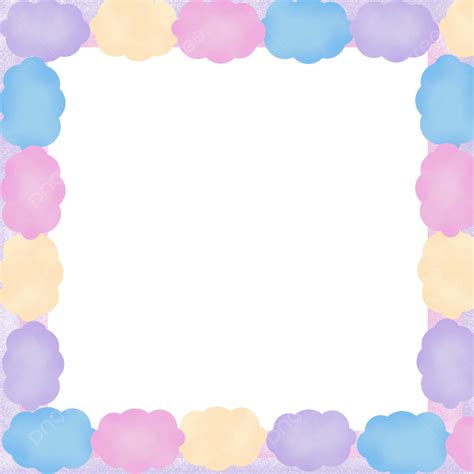 Cute Rainbow Border Design Rainbow Twibbon Rainbow Rainbow Template