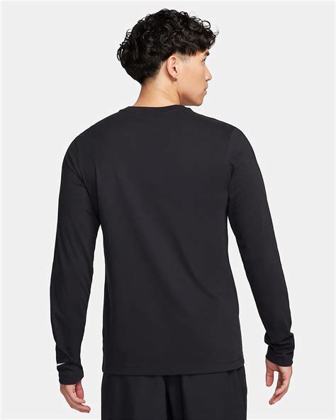 Nike Mens Dri Fit Long Sleeve Fitness T Shirt Nike In