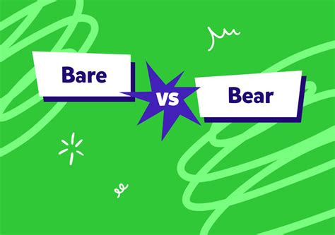 İngilizce “bare” Ve “bear” Farkı