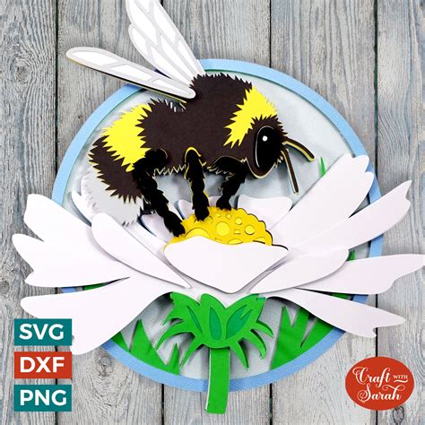 Bee And Daisy Svg Craft With Sarah